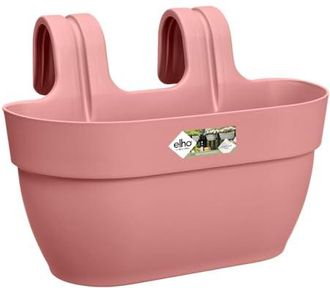 ELHO Vibia Campana Easy Hanger M 36 - Übertopf für Balkon & Außen - Ø 36.0 x H 26.5 cm - Rosa/Puderrosa