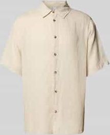 Mazine Freizeithemd aus Leinen mit Knopfleiste
