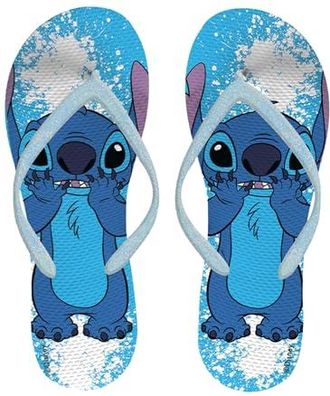 Disney Frozen Disney Stitch Tongs Femmes, Sandales D&eacute;t&eacute; &agrave; Paillettes Filles Adolescentes et Femmes, Taille EU 38/39