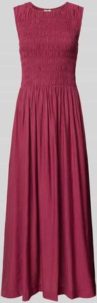 Mbym Maxikleid aus Viskose-Mix mit Smok-Details Modell Sorellia