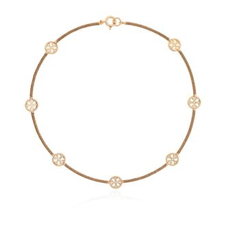 Tory Burch Miller Pav&eacute; Halskette - - Accessories - Damen - Gelb - ONE SIZE