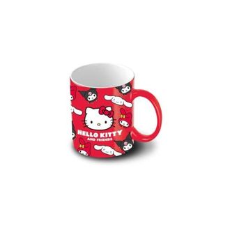 Hello Kitty Hello Kitty Faces-Becher, Rot