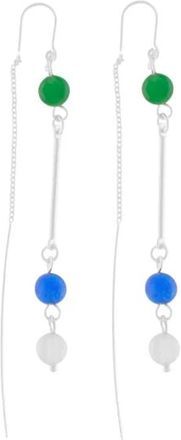 Dansk Copenhagen Blaue Kettenohrringe - - Accessories - Damen - Grau - ONE SIZE