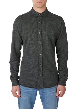 s.Oliver S. Oliver, Herren Langarm Hemd Flanell Black Meliert M
