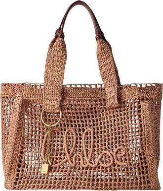 Chlo&eacute; Femme, Sacs, Beige, Taille: ONE Size Summer Banana Tote Bag
