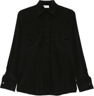 Mazzarelli Femme, Blouses et Chemises, Noir, Taille: 36 FR Michela Shirt