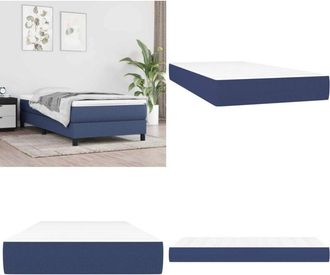 vidaXL Vidaxl - Matelas à ressorts ensachés pour enfants bleu 80x160 cm tissu