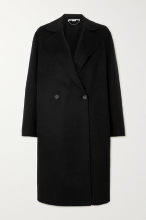 Stella McCartney Iconic Doppelreihiger Mantel Aus Wolle - Schwarz