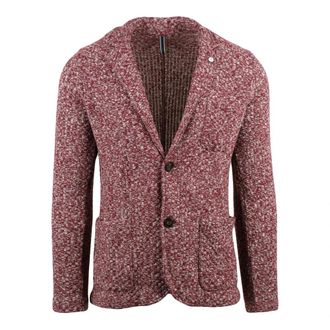 L.B.M. 1911 Strickblazer - - Knitwear - Herren - Rot - M