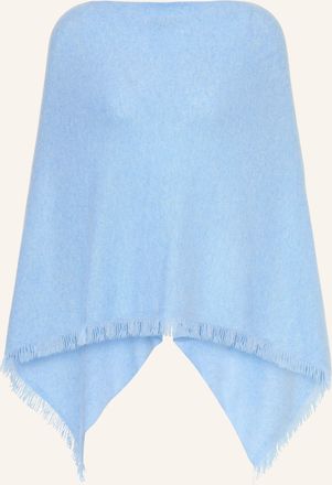 Repeat Repeat Cashmere-Poncho blau