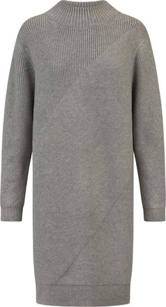 Apart Fashion APART Oversized Strickkleid in Gerade Form, grau meliert, 40/42