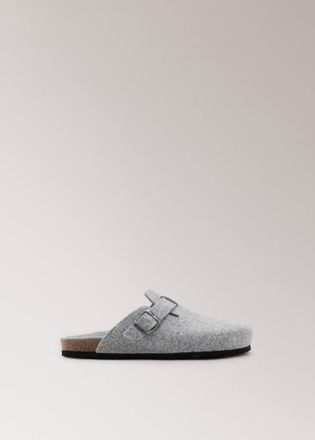 Mango Chaussons en feutre gris - Femme - 36 - MANGO