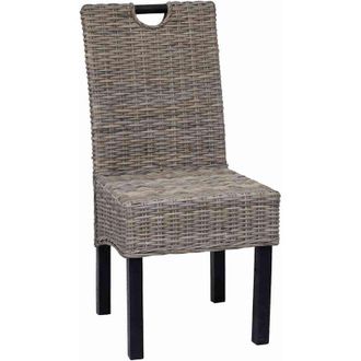 vidaXL Esszimmerst&uuml;hle 2 Stk. Kubu-Rattan Mangoholz - Vidaxl