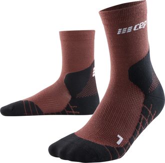 CEP HIKING LIGHT MERINO MID CUT SOCKS REDESIGN f&uuml;r Herren | Bessere Stabilit&auml;t dank Wandersocken mit Kompression | Trekkingsocken f&uuml;r leichte Beine in bra