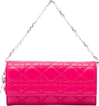 Dior Pre-owned Wallet on Chain - Femme - Pre-owned - Rose - Taille: ONE Size