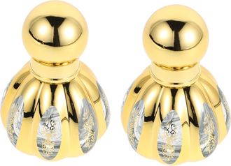 DOITOOL 2 St&uuml;ck Reise Parf&uuml;mflasche aus Glas mit Goldener Trennung Spiralversiegeltem Rollerball Auslaufsicher Nachf&uuml;llbar Tragbar Stilvoll f&uuml;r Unterwegs und 