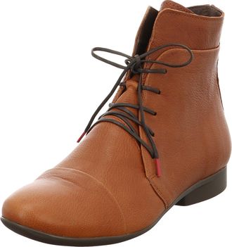 Think Think GUAD2 Damen chromfrei gegerbte nachhaltige Stiefelette, Cognac 3090, 36.5 EU