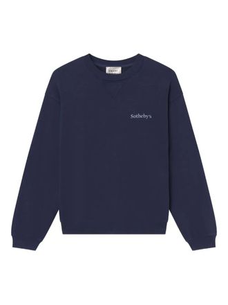 Frame Denim x Sothebys sweat à logo - Bleu