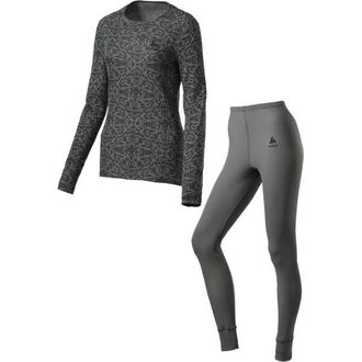 Odlo Damen W&auml;sche-Set Warm Camouflage