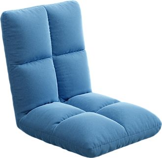 Generic Verstellbarer Bodenstuhl mit R&uuml;ckenst&uuml;tze - leichte und tragbare Faulliege f&uuml;r Gaming Lesen Meditation - bequemer Erkerstuhl resistent gegen Verformun