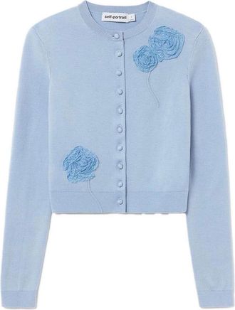 Self Portrait Cardigan - Blau
