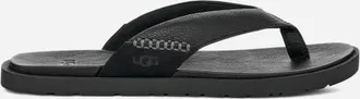 UGG Seaside II Flip f&uuml;r Herren in Black, Gr&ouml;&szlig;e Leder/Wildleder