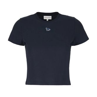 Maison Kitsun&eacute; Damen, Oberteile, Blau, MGr&ouml;&szlig;e