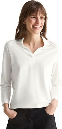 Cecil Damen B322771 Piquée Poloshirt, Vanilla White, XXL EU