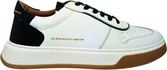 Alexander Smith Homme, Chaussures, Blanc, Taille: 45 EU Pelle Baskets