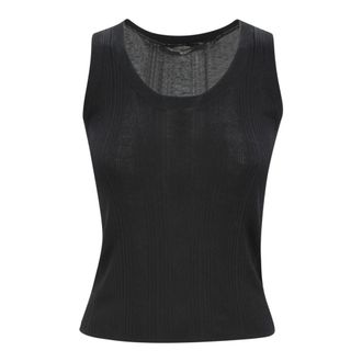 Max Mara &Auml;rmellose Oberteile - - Tops - Damen - Schwarzk - XS