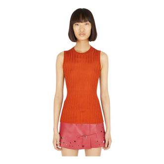 Durazzi Milano Seiden-Tanktop - - Tops - Damen - Rot - L