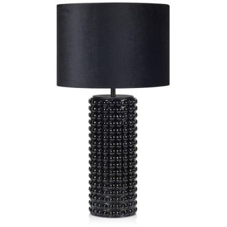 Marksl&ouml;jd Proud - 1 Leichte Innentischlampe Schwarz mit zylindrischem Schirm, E27 - Markslojd