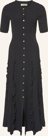 Sandro Sandro Strickkleid Mit R&uuml;schen schwarz