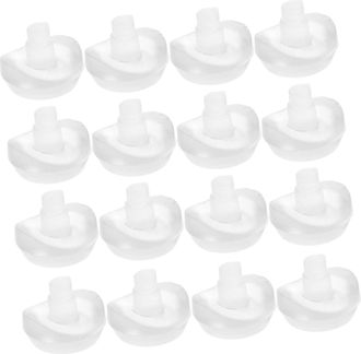 Angoily 16stücke Tischbeinpolster rutschfeste Möbelpolster Aufnagelbare Stuhlfußschoner Stuhlbeinpolster Schreibtischstuhlmatte Möbelbeinabdeckungen Für Stühl