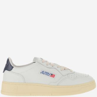 Autry Mens Medalist Low Sneakers Navy Cow Leather Trainers