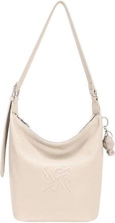 David Jones Paris - Sac Hobo port&eacute; &eacute;paule femme ville - Sac port&eacute; travers crois&eacute; - Taille Moyenne - Classique chic Pratique Grande capacit&eacute; (Almond Milk)