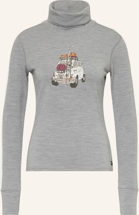 super.natural Pullover Carski Roll Neck grau