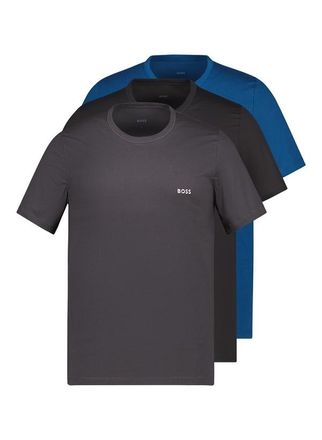 HUGO BOSS Herren Unterw&auml;sche blau Baumwolle unifarben