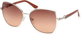 Guess Femme, Accessoires, Jaune, Taille: 59 MM Lunettes de soleil