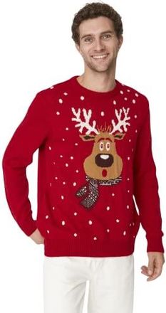 Trendyol Sweater Maillot de surv&ecirc;tement, Rouge, Taille Unique Homme