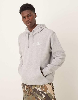 adidas Originals Essential - Locker geschnittener Kapuzenpullover in Grau meliert