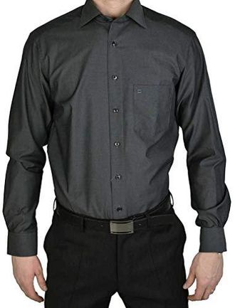 Olymp Chemise Neutre 1/1, Gris - Anthracite, 48