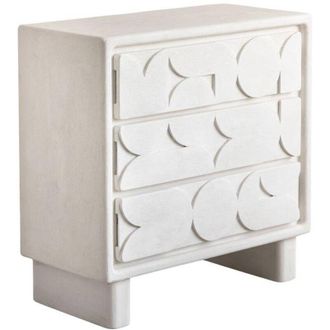 Made In Meubles Made In Meubles - Commode en mdf blanc effet b&eacute;ton Dana&eacute;