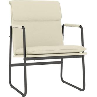 vidaXL Loungesessel Creme 55x64x80 cm Kunstleder vidaXL