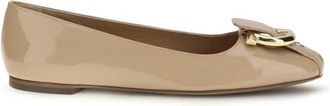 Ferragamo Gancini Ballerinas - - Shoes - Damen - Beige - 35 1/2 EU