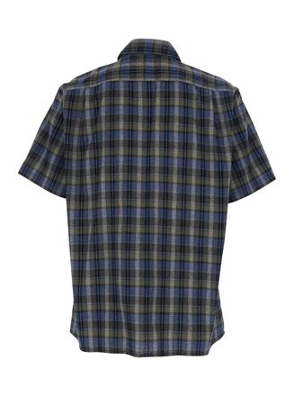 ERL Mens Checked Shirt Grey Cotton
