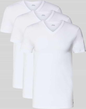 Ralph Lauren Slim Fit T-Shirt aus reiner Baumwolle im 3er-Pack