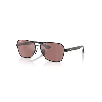 Ray-Ban Rb8336m Scuderia Ferrari Collection Chromance Sonnenbrillen Carbon Dunkel Fassung Violett Glas Polarisiert 58-15