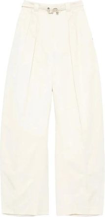 Sportmax Femme, Pantalons, Beige, Taille: 38 FR Pantalon ample pliss&eacute;