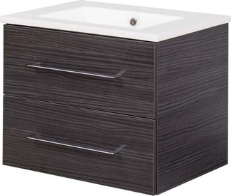 Fackelmann Waschtischunterschrank inkl. Keramikbecken b.perfekt / Soft-Close-System / Ma&szlig;e (b x h x t): ca. 63 x 51 x 48 cm